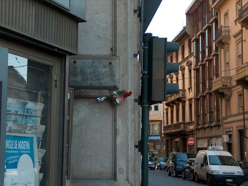 Lapide dedicata a Giovanni Moncalvo (1926 - 1945) - MuseoTorino