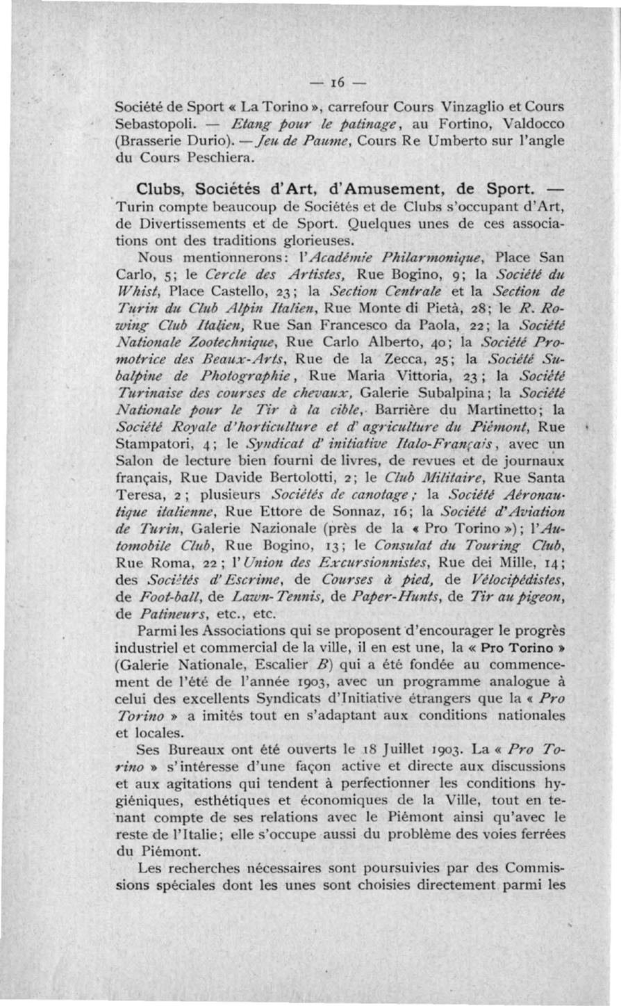 Turin et ses environs: guide illustré, publié par l'association "Pro ...