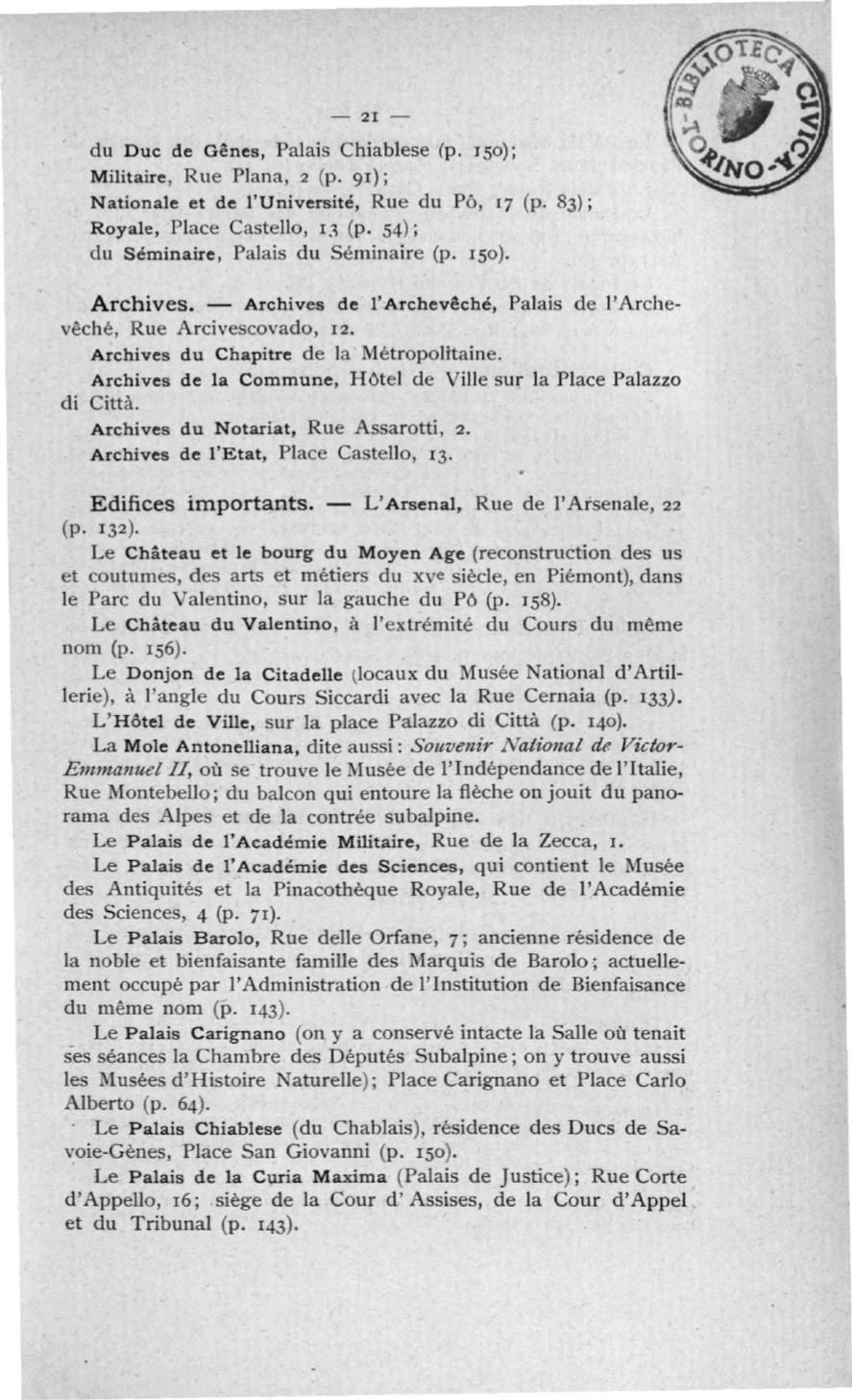 Turin et ses environs: guide illustré, publié par l'association "Pro ...